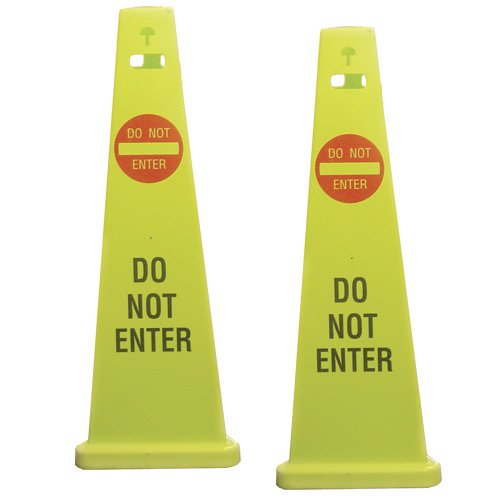 Do Not Enter Floor Cones Only - Two each