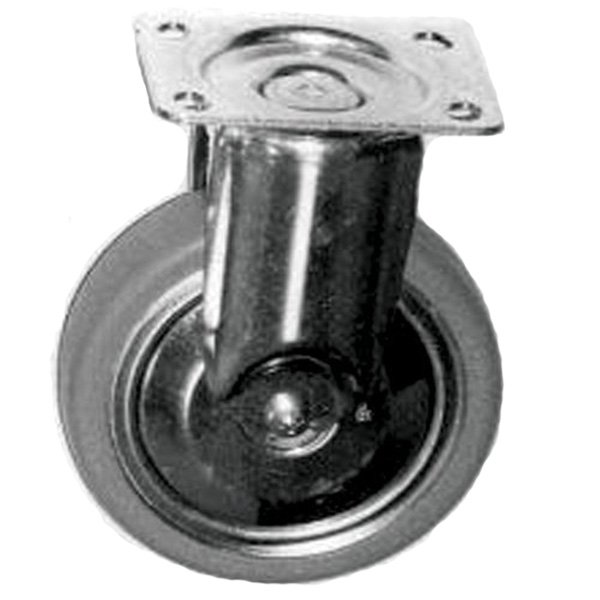 6 x 1 1/4 Rhombus Plate Caster, Fixed, Precision Bearing