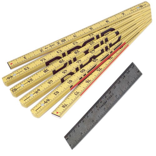 Non-Magnetic Titanium/Fiberglass Ruler Set
