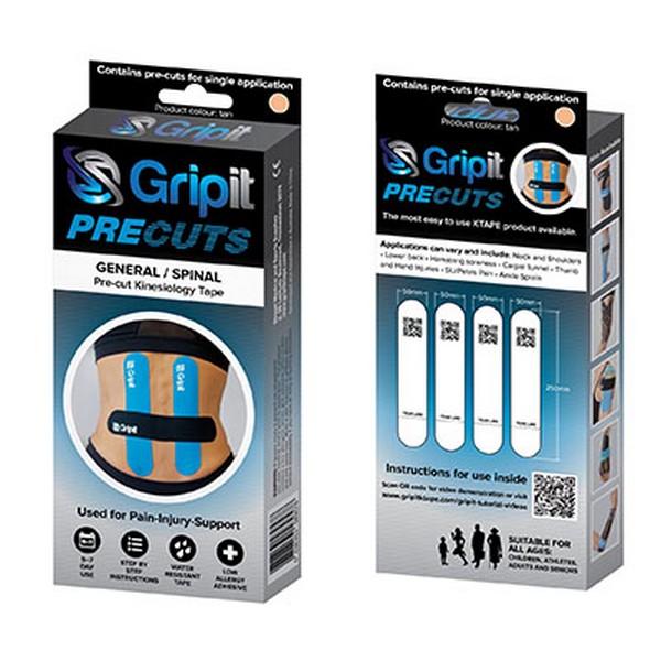 Gripit PRECUT- Lower Back / General Pack , Choose Co